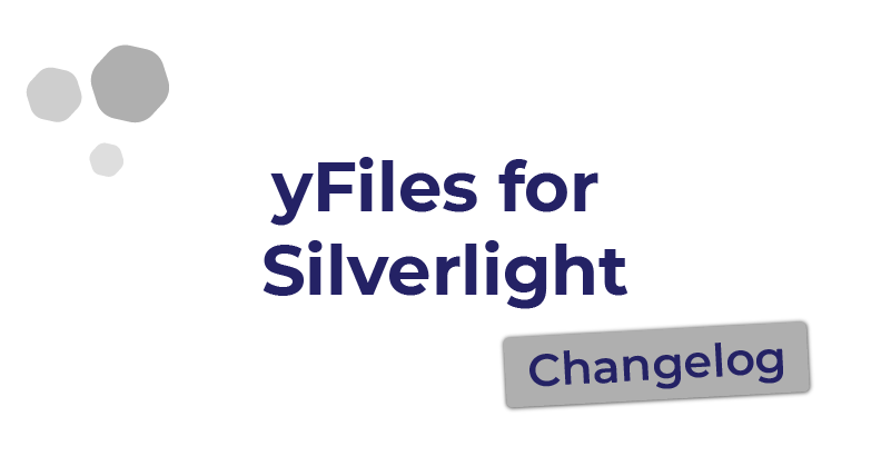 yFiles for Silverlight - Changelog